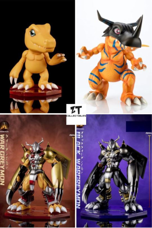 Agumon / Greymon / WarGreymon / Black WarGreymon (from Miman Studio) (PREORDER), Hobbies & Toys ...