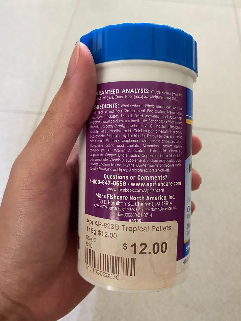 API Tropical Pellets, Pet Supplies, Pet Food on Carousell