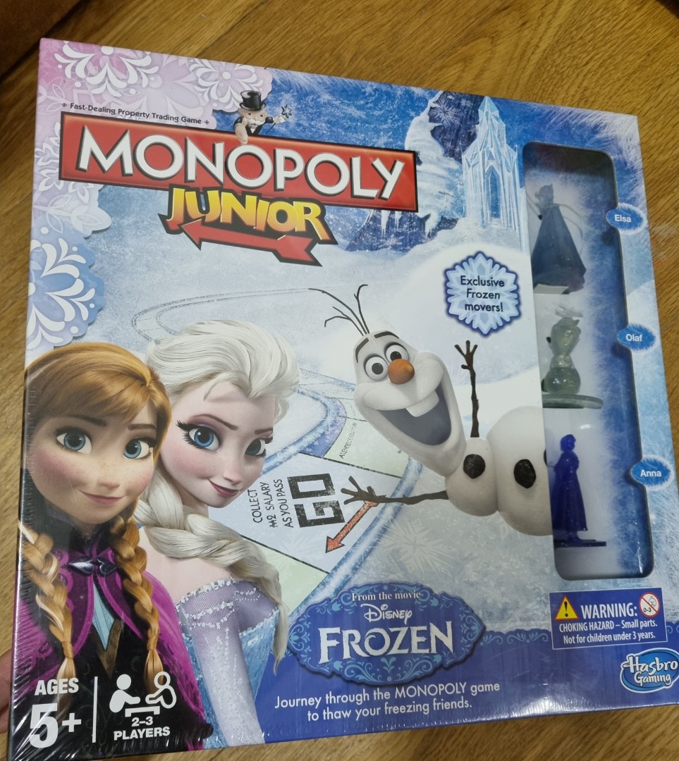 BNIB Monopoly Junior Frozen Series, Hobbies & Toys, Toys & Games on ...