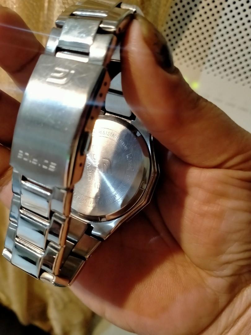 casio edifice orange dial, Men's Fashion, Watches & Accessories ...