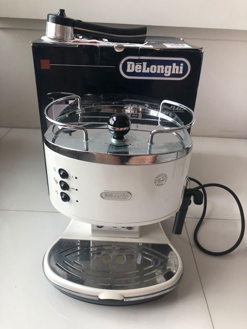 Delonghi icona espresso machine white, TV & Home Appliances, Kitchen ...