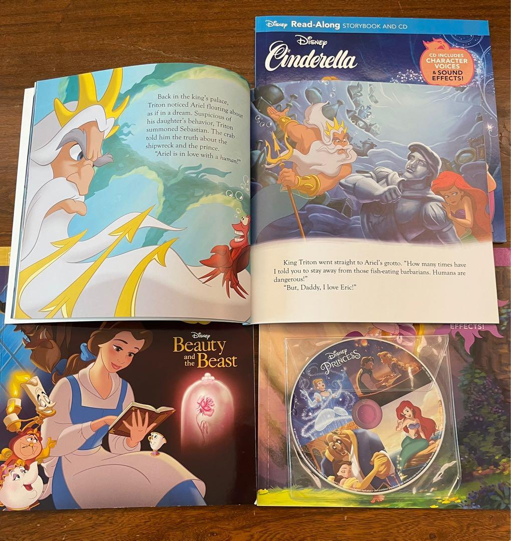Disney Princess - Read-along Storybook and CD bos set, 興趣及遊戲, 書本 & 文具 ...