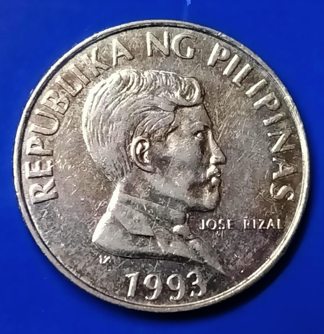 Error coins : 1993 Republika ng Pilipinas 1 Piso old coin Xf condition ...