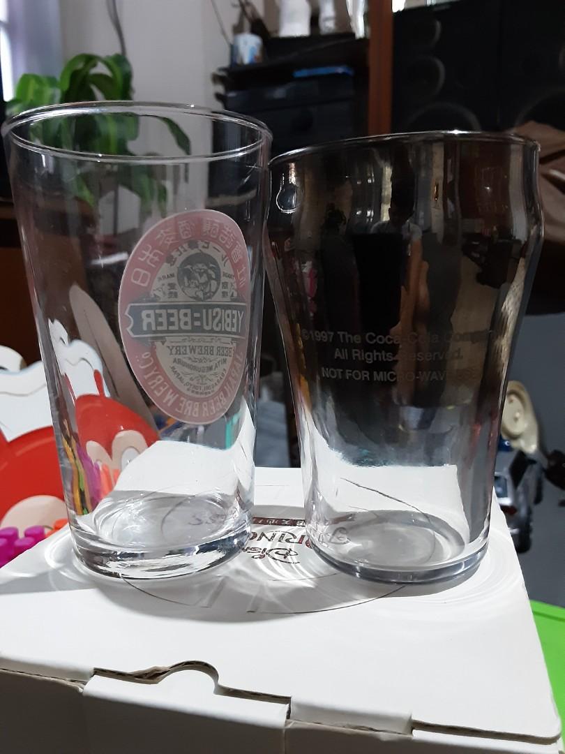FS: Assorted original drinking glass (Yebisu beer,sapporo dry beer ...