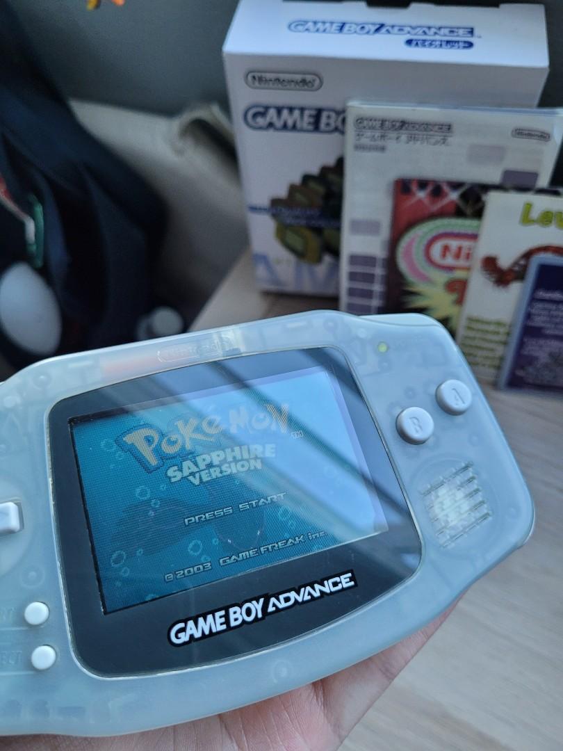 Gameboy Advance Glacier Blue Nintendo Game Boy GBA, Video Gaming, Video ...