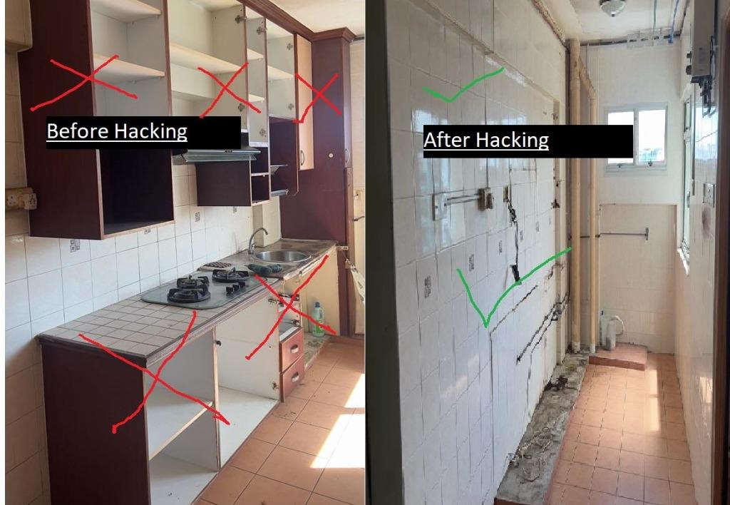 Hacking, Dismantle & Disposal of HDB, Condominium, Commercial space ...