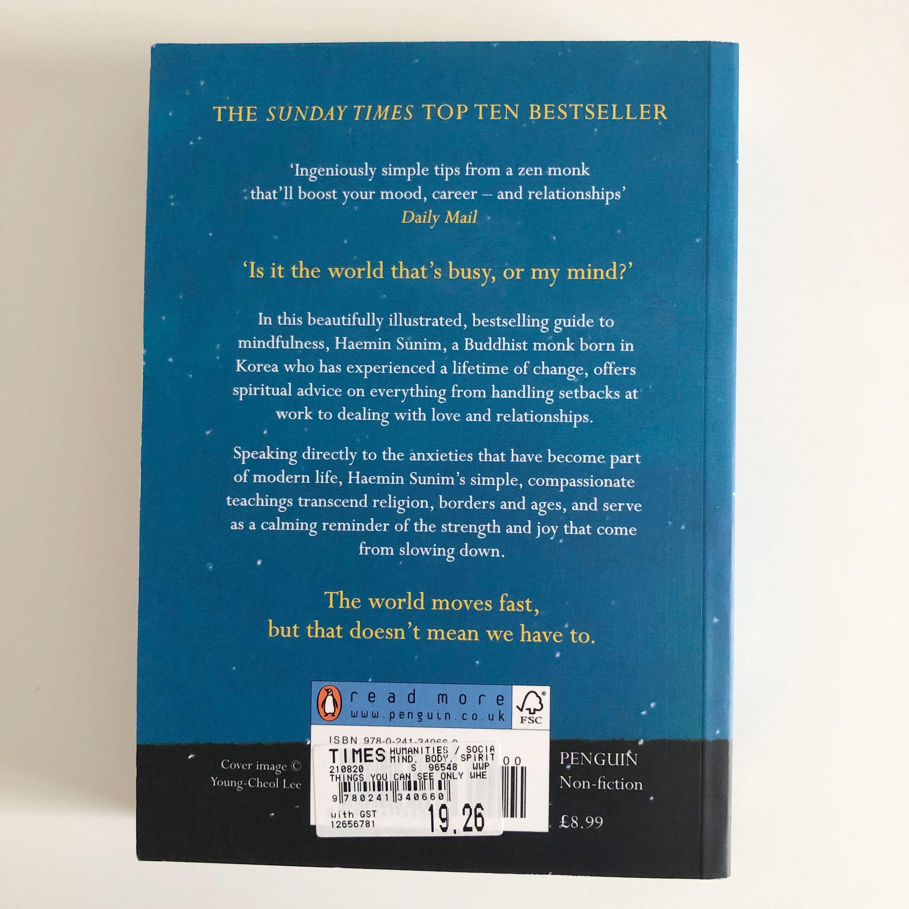 Haemin Sumin - The Things You Can See Only When You Slow Down, Hobbies ...