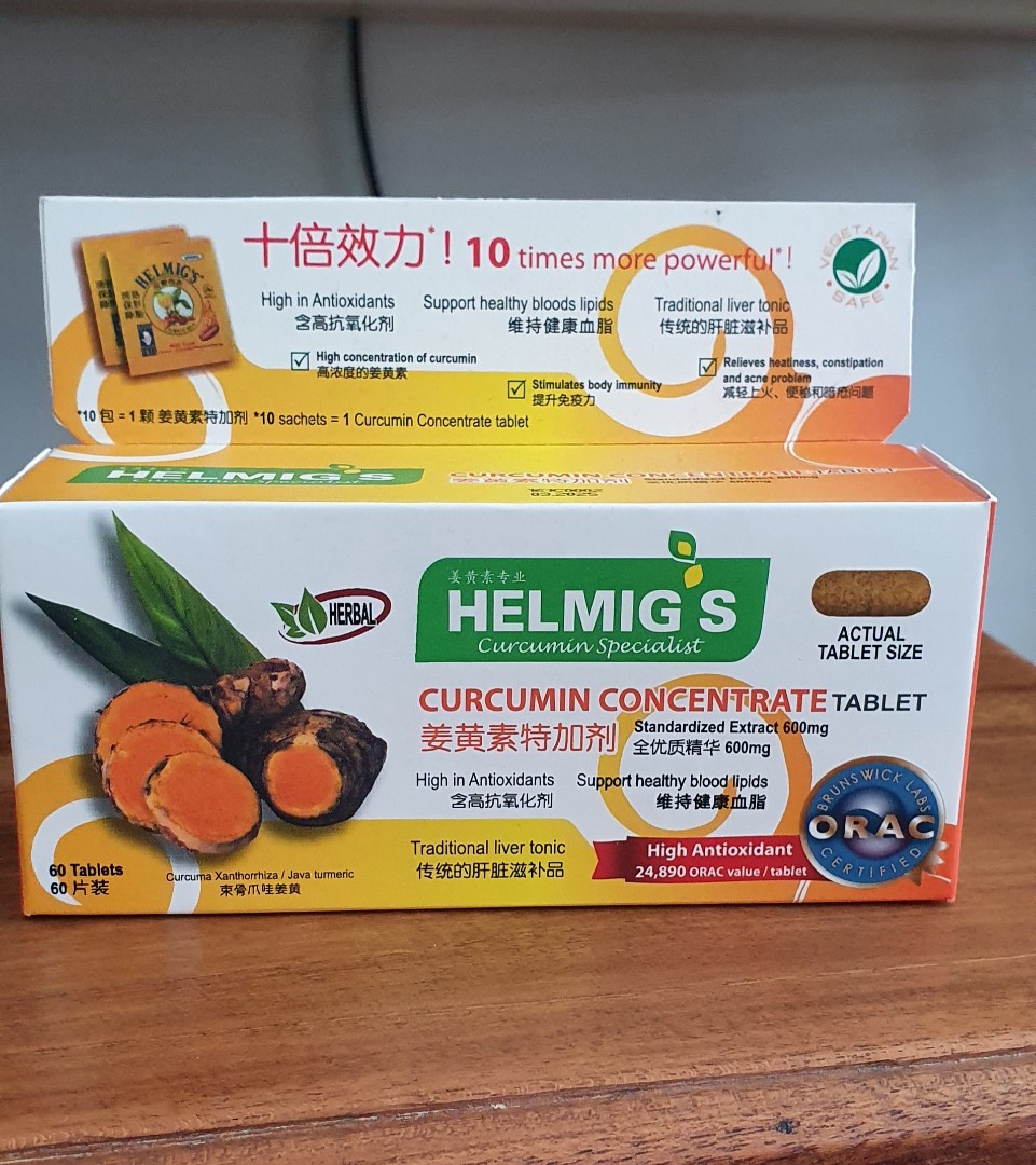 Helmig's Curcumin Concentrate, Health & Nutrition, Health Supplements ...