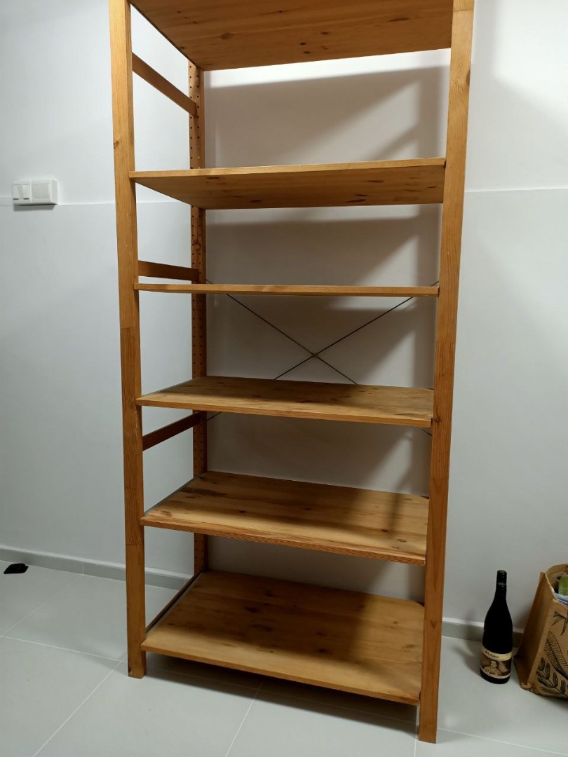IKEA Wooden Rack Cabinet, Furniture & Home Living, Furniture, Shelves ...
