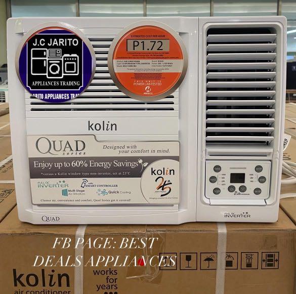 KOLIN INVERTER WINDOW TYPE AC COMPACT SIZE ON SALE!, TV & Home ...