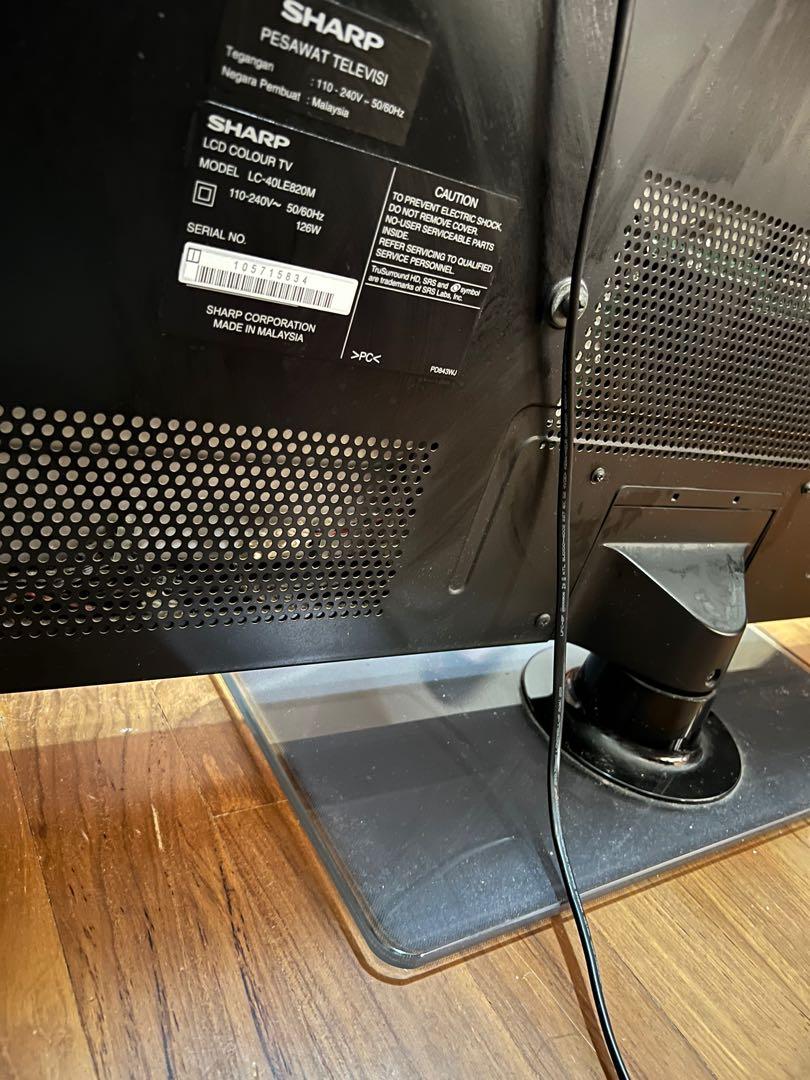 LED TV Sharp Aquos Quattron 40 inch, TV & Home Appliances, TV ...