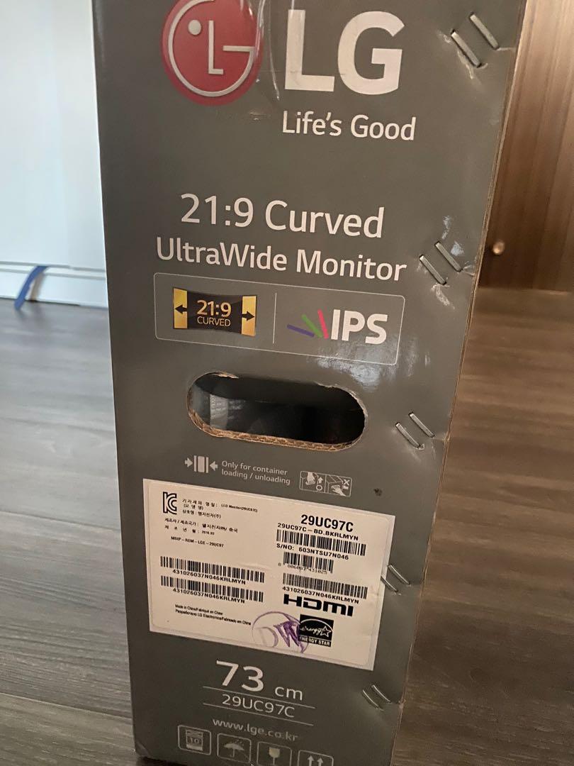 LG 29UC97C UltraWide Curved Monitor, Computers & Tech, Parts ...