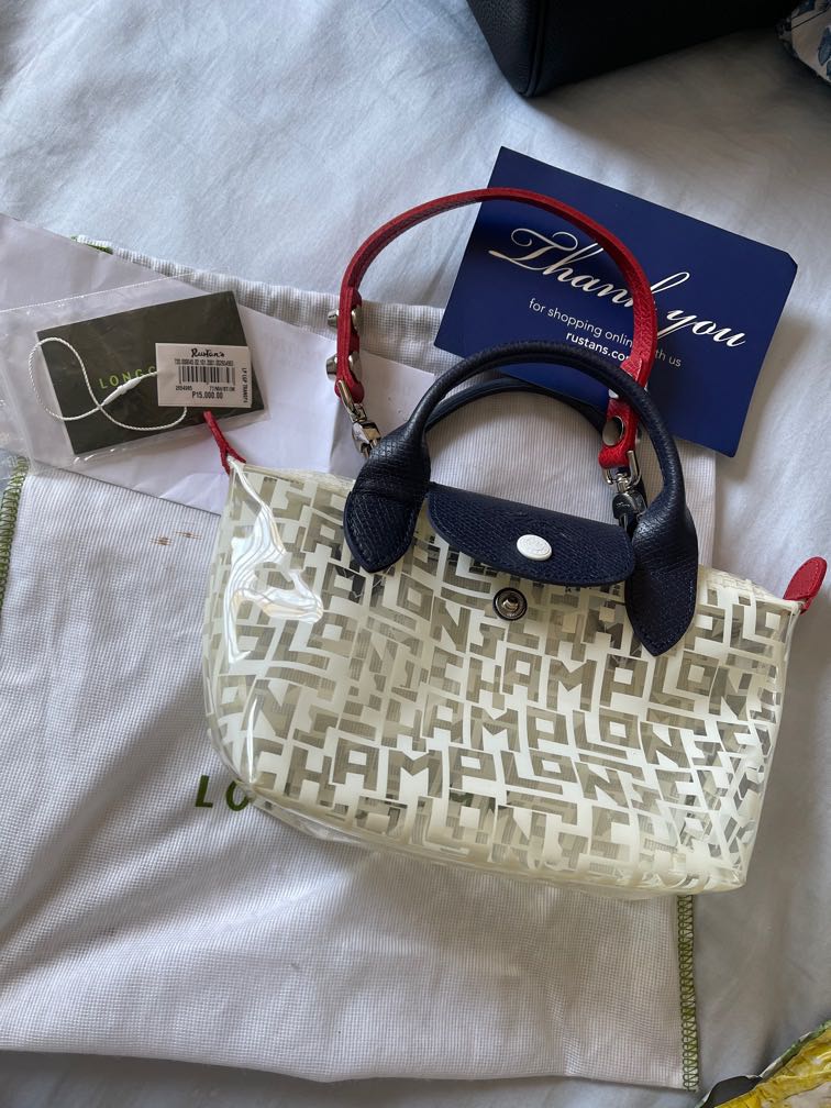 Longchamp pvc mini le pliage with receipt, Luxury, Bags & Wallets on ...