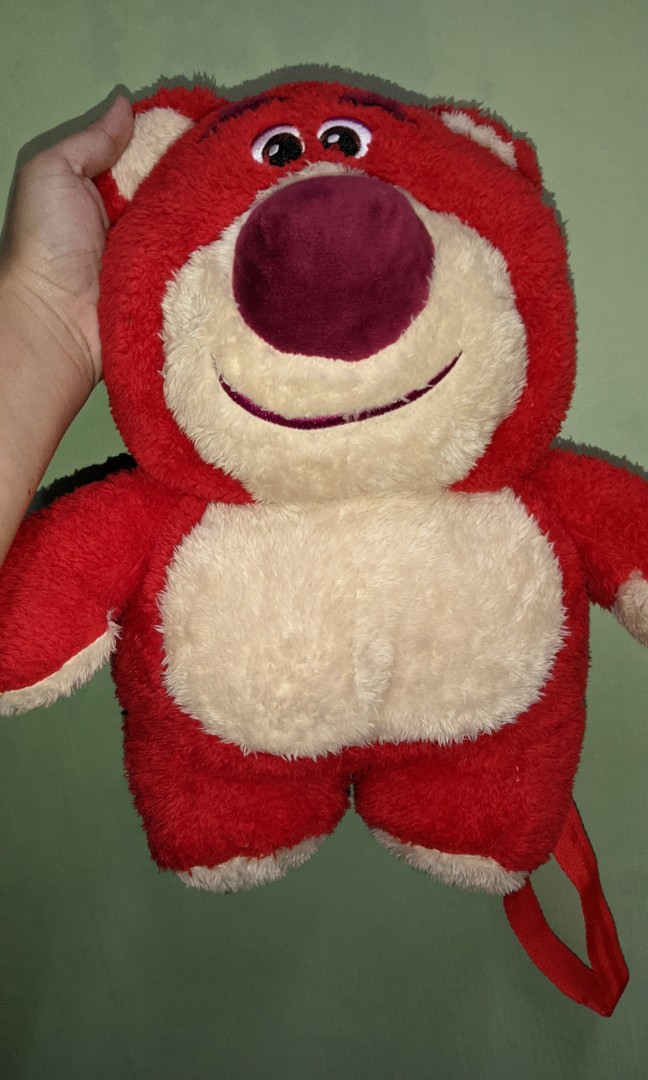 Lotso bag pack toy story (preloved stufftoys), Hobbies & Toys, Toys ...