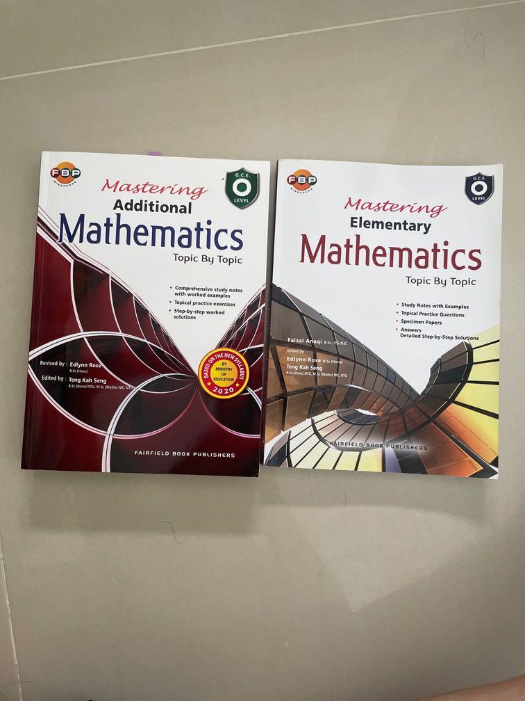 mastering o levels e and a math topical upper sec, Hobbies & Toys, Books & Magazines, Assessment ...