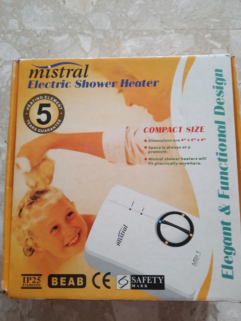 Mistral Electric Shower Heater, TV & Home Appliances, Water Heater ...