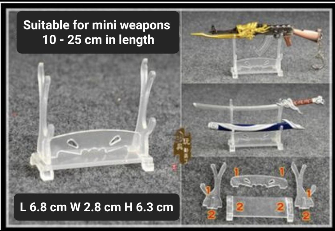 Model Weapon MINI Stands, Hobbies & Toys, Toys & Games on Carousell