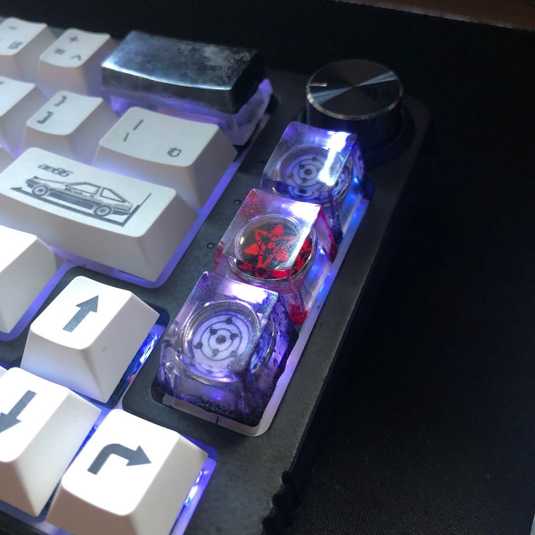 Naruto Sharingan and Rinnegan Keycap, Computers & Tech, Parts ...