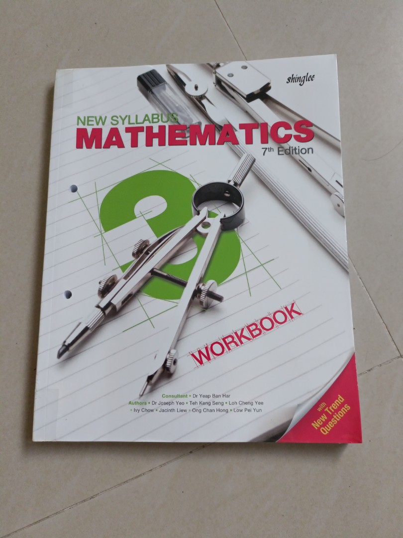 New Syllabus Mathematics Sec 3 Workbook, Hobbies & Toys, Books ...