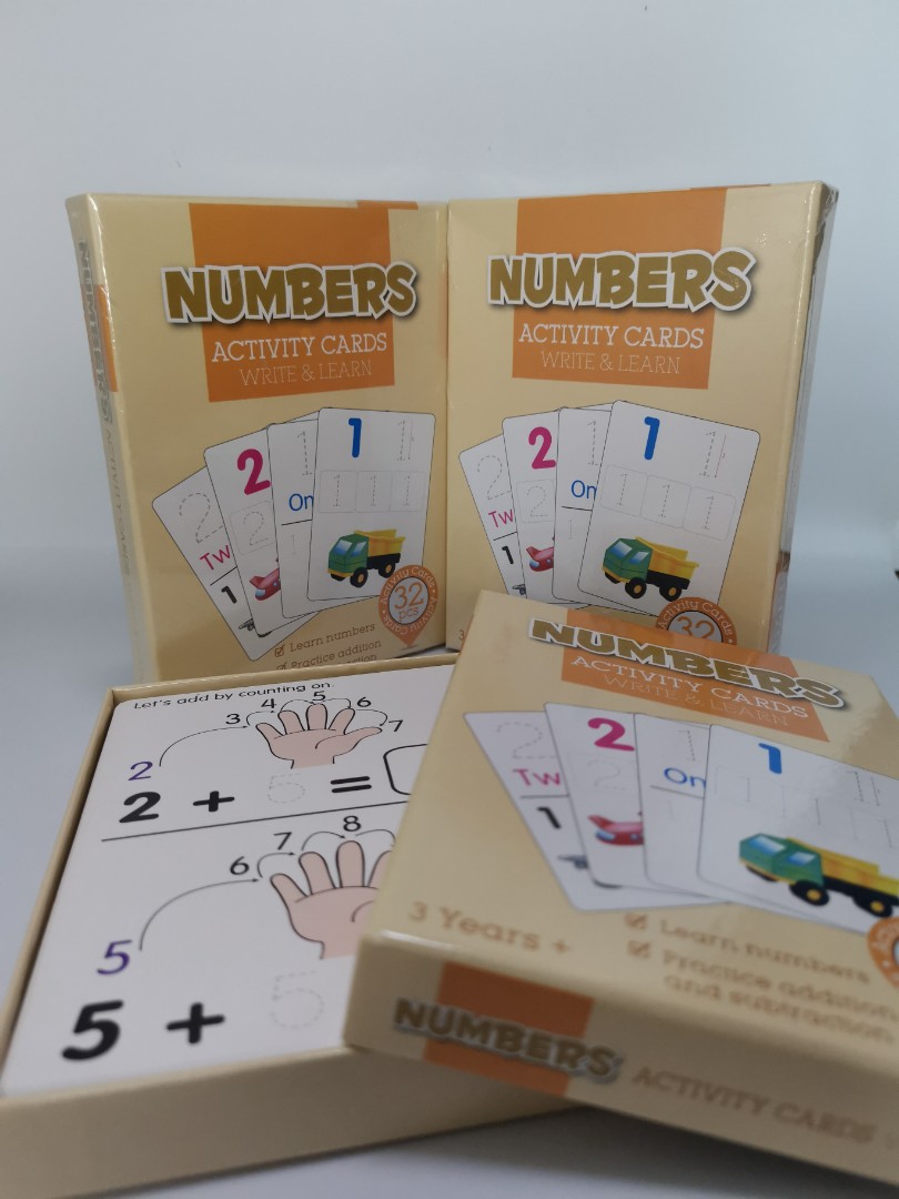 Numbers Activity Card, Hobbies & Toys, Books & Magazines, Children's ...