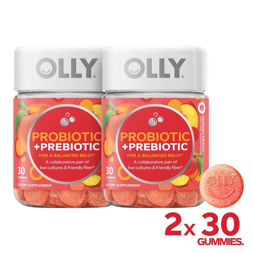 [Bundle of 2] OLLY Probiotic+Prebiotic, Health & Nutrition, Health ...