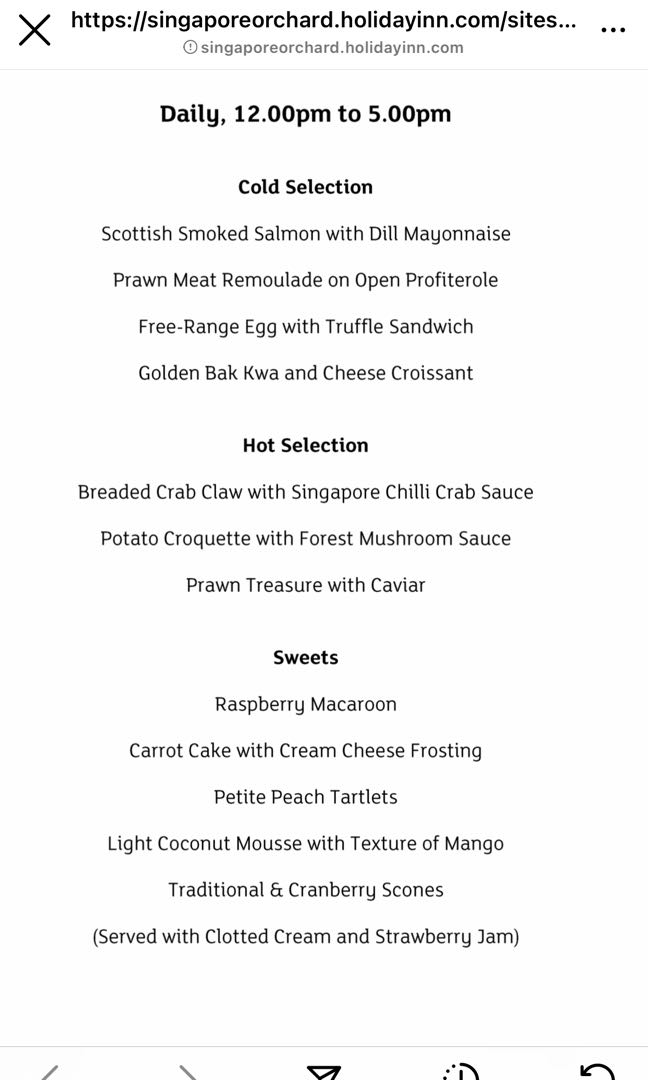 Orchard High Tea, Food & Drinks, Local Eats on Carousell