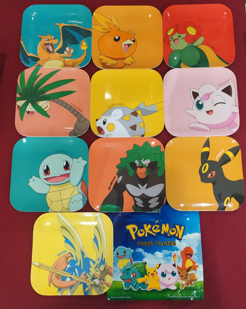 Pokemon 7-11 Poke Plates set of 10, Hobbies & Toys, Collectibles ...
