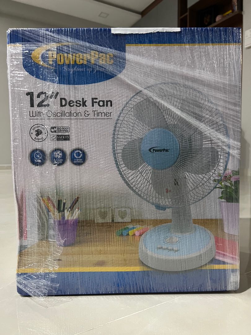 PowerPac Desk Fan, TV & Home Appliances, Other Home Appliances on Carousell