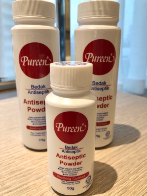 Pureen Antiseptic Powder 175g, Babies & Kids, Bathing & Changing, Baby ...