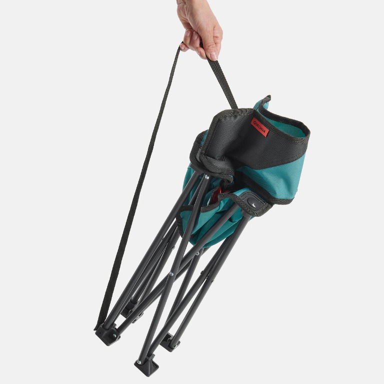 Quechua Folding Camping Chair MH100 Blue, Sports Equipment, Hiking ...