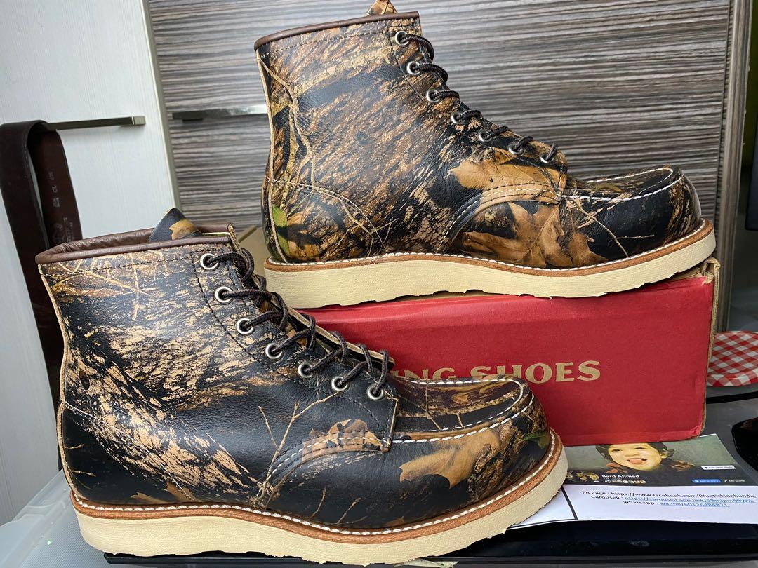 Red wing 8884 mossy oak 7.5uk E camo, Men's Fashion, Footwear, Boots on ...
