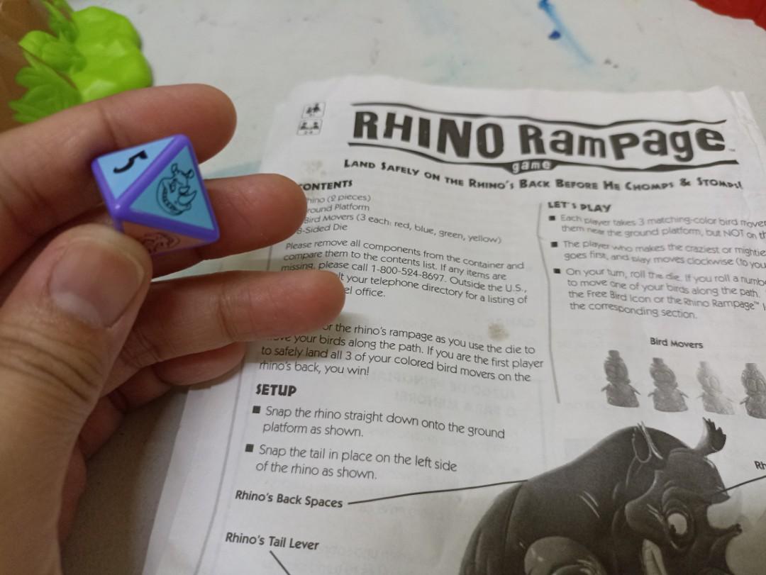 Rhino Rampage Game, Hobbies & Toys, Toys & Games on Carousell
