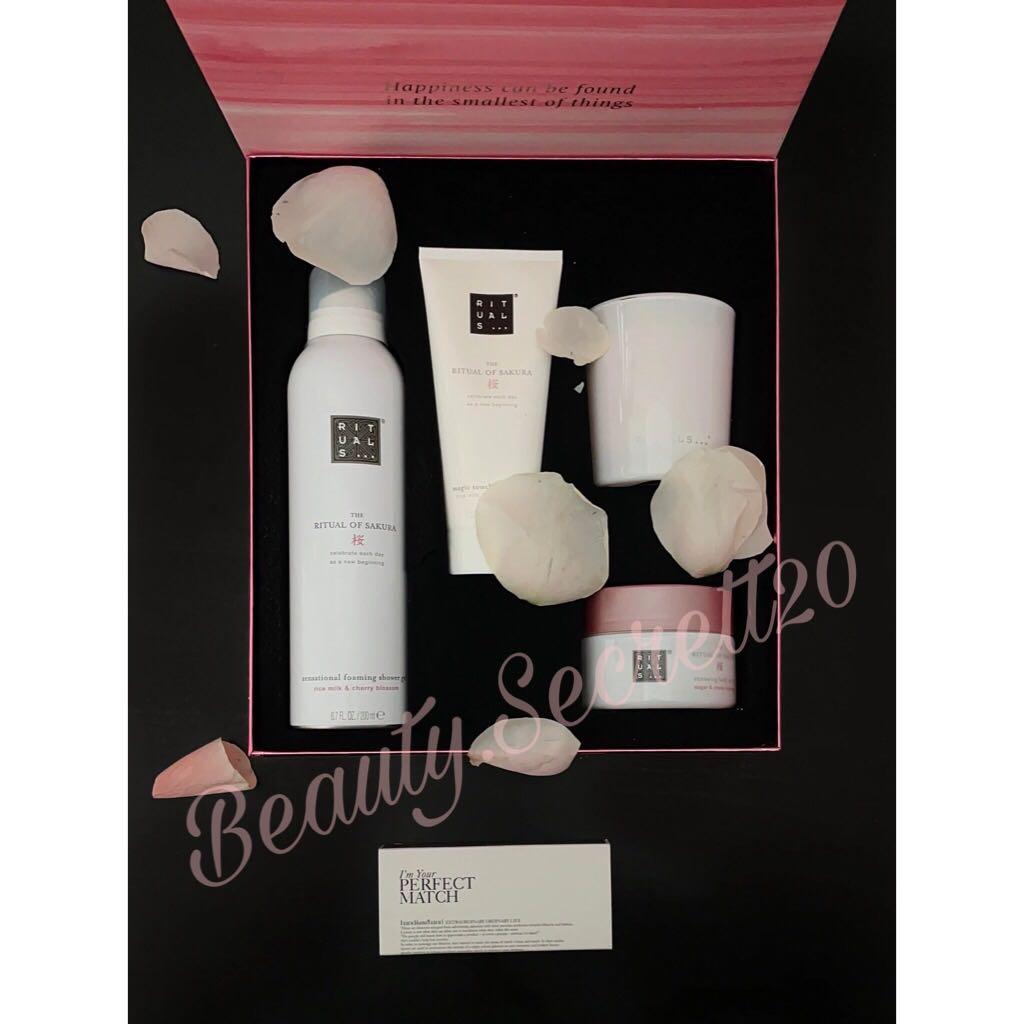 Rituals 櫻花儀式 日常版禮盒 Sakura Cherry Blossom Gift Set, 美容＆化妝品, 沐浴＆身體護理, 沐浴及 ...