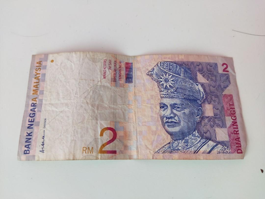 RM2 DH8676607 Old Note Duit Lama Dua Ringgit Governor Ke 6 Ali Abul ...