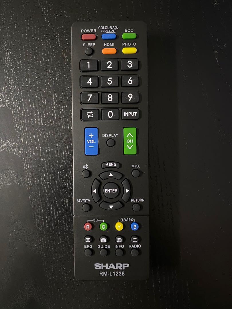 SHARP TV Remote Control, TV & Home Appliances, TV & Entertainment, TV ...