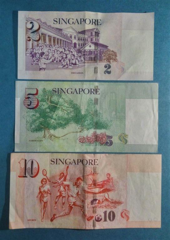 Singapore Paper Portrait LHL $2 - $10 Banknotes, Hobbies & Toys ...