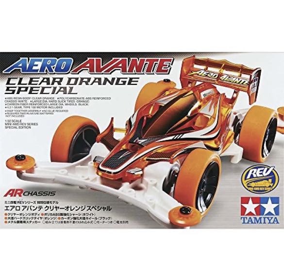 Batch 2 - Tamiya 4WD Aero Avante Clear Orange Special Mini 4WD - Brand ...