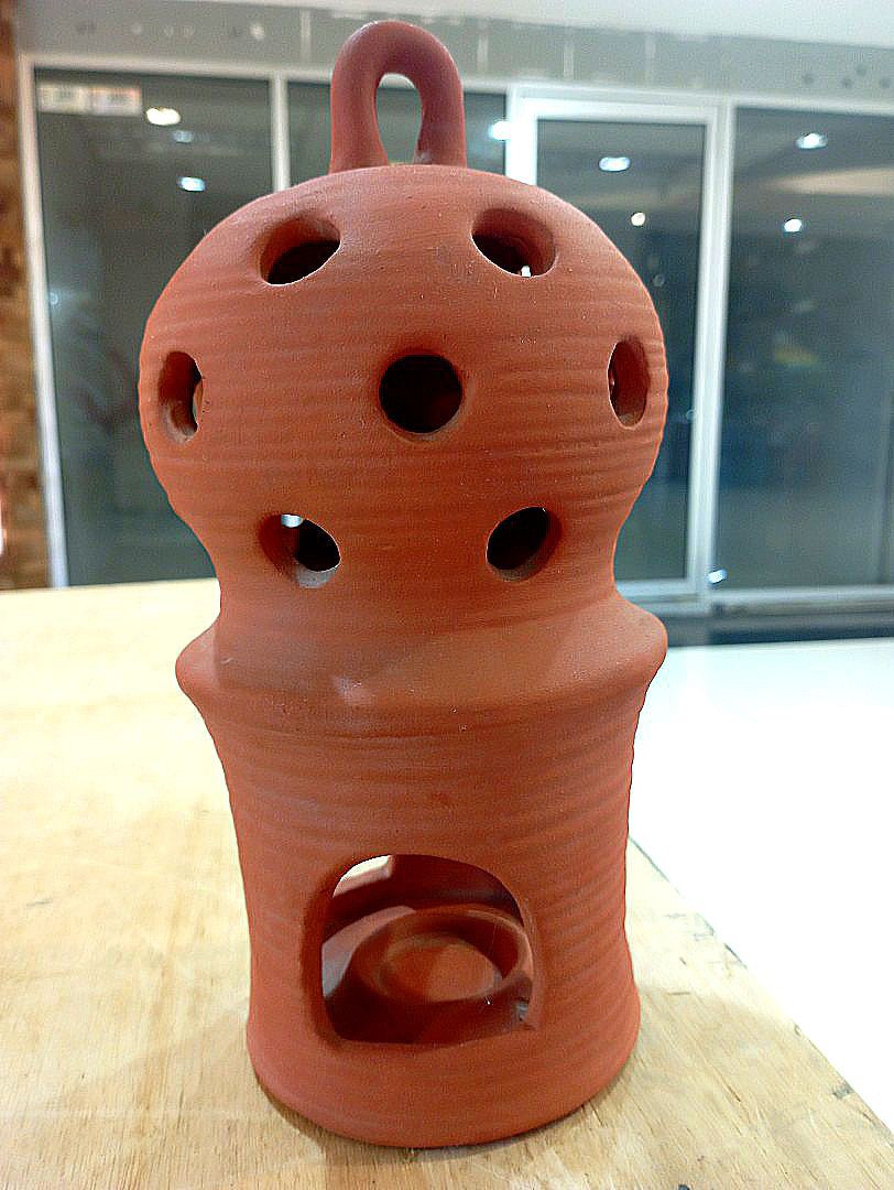 TERRACOTTA RED CLAY LANTERN, Furniture & Home Living, Home Decor, Vases ...