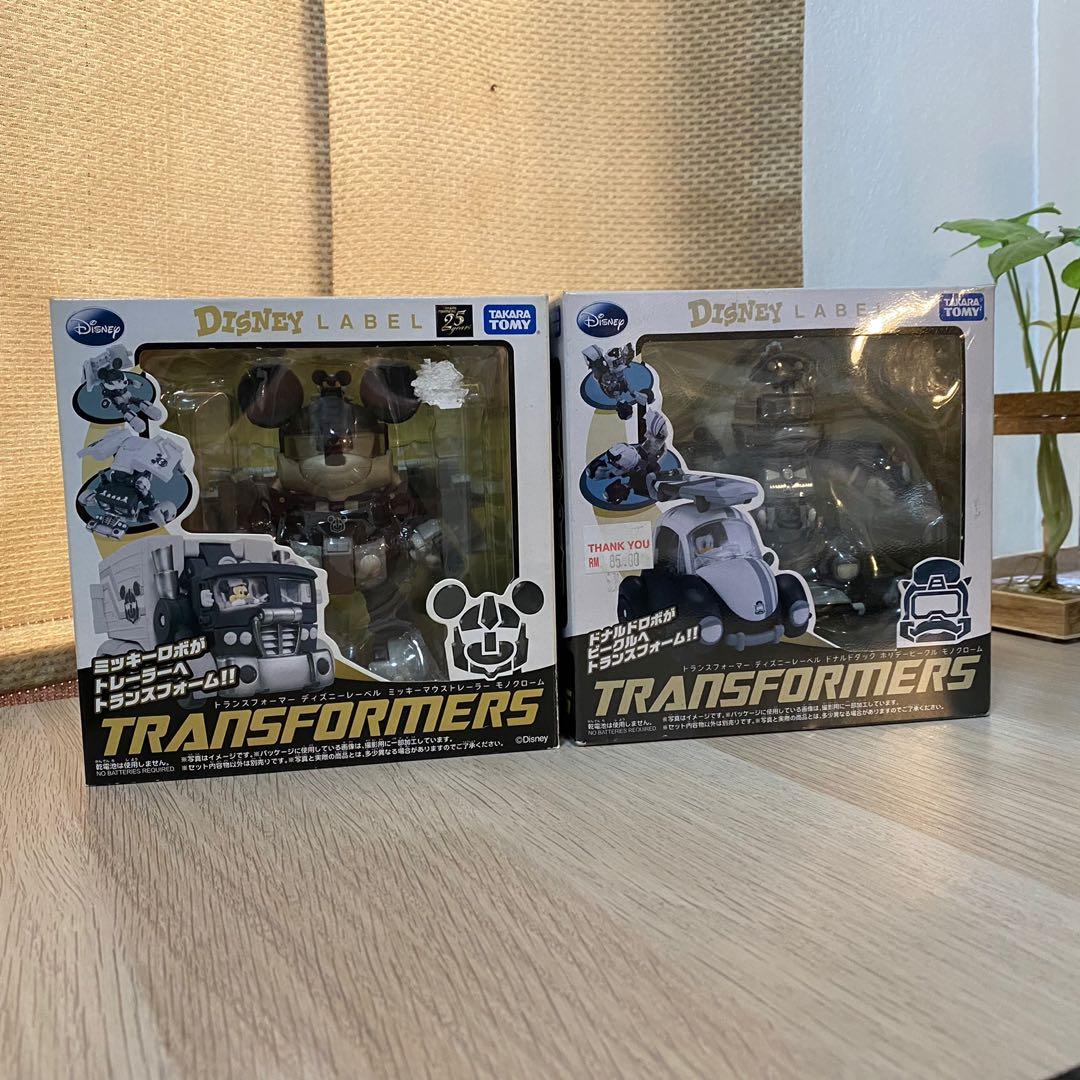 Transformers Disney Label Mickey Mouse & Donald Duck (2010 Takara Tomy ...