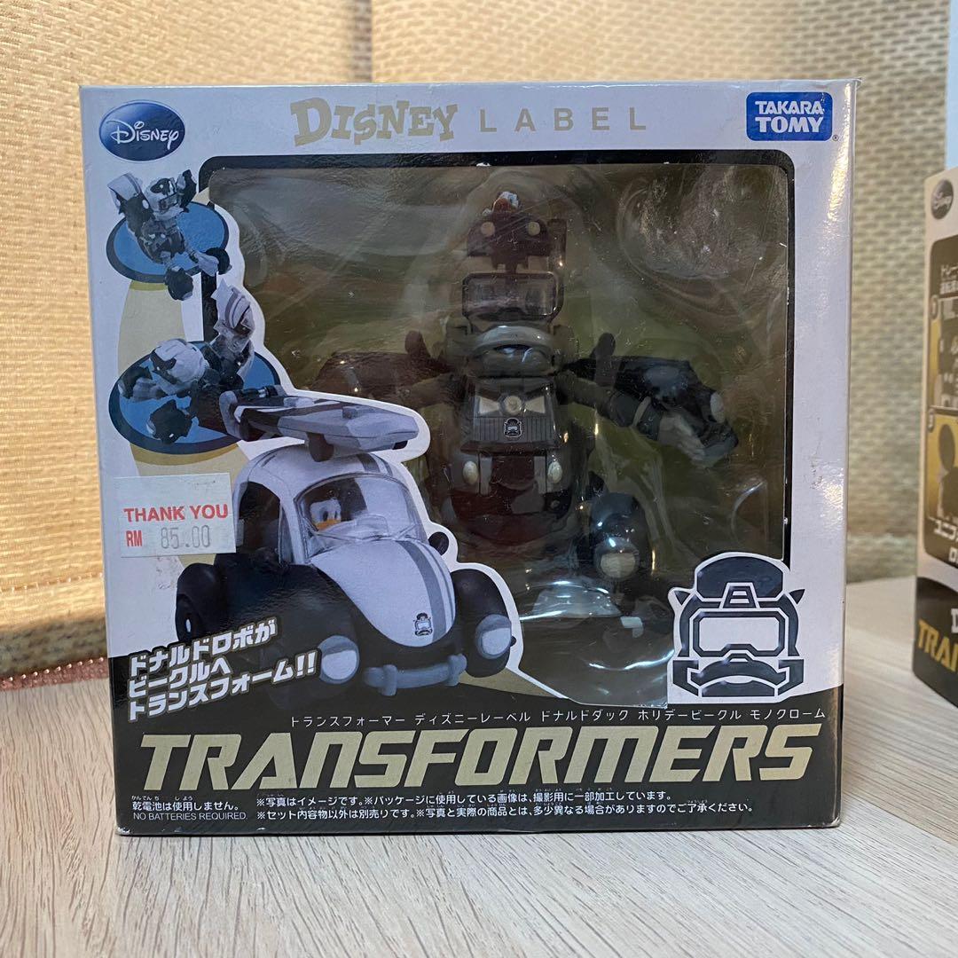 Transformers Disney Label Mickey Mouse & Donald Duck (2010 Takara Tomy ...