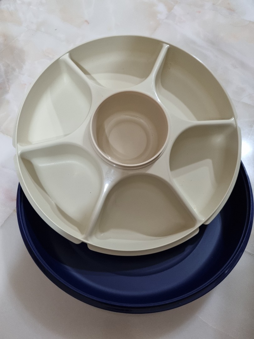 Tupperware multi compartment container and serving tray, Furniture ...