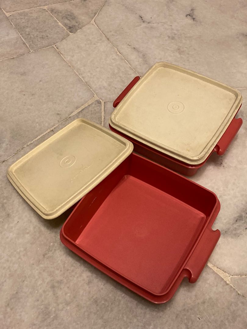 Tupperware Square Containers, Furniture & Home Living, Kitchenware ...