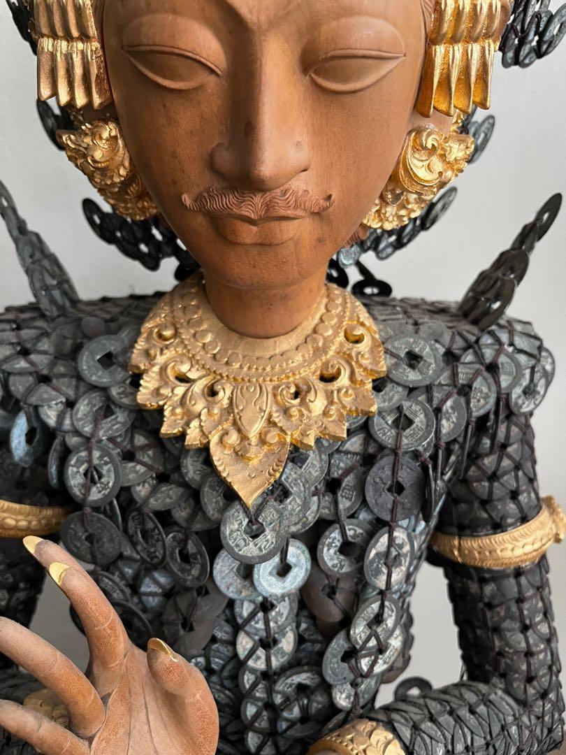 Unique Metal coin Balinese Statue, Furniture & Home Living, Home Decor ...