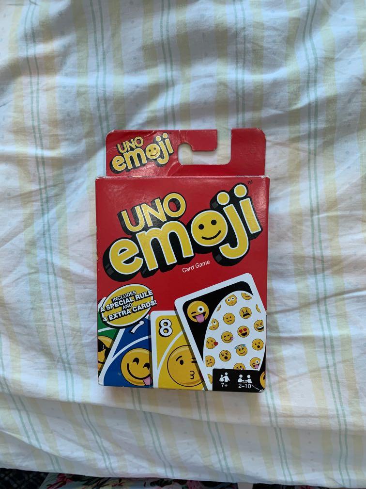 UNO emoji card game, 興趣及遊戲, 玩具 & 遊戲類 - Carousell