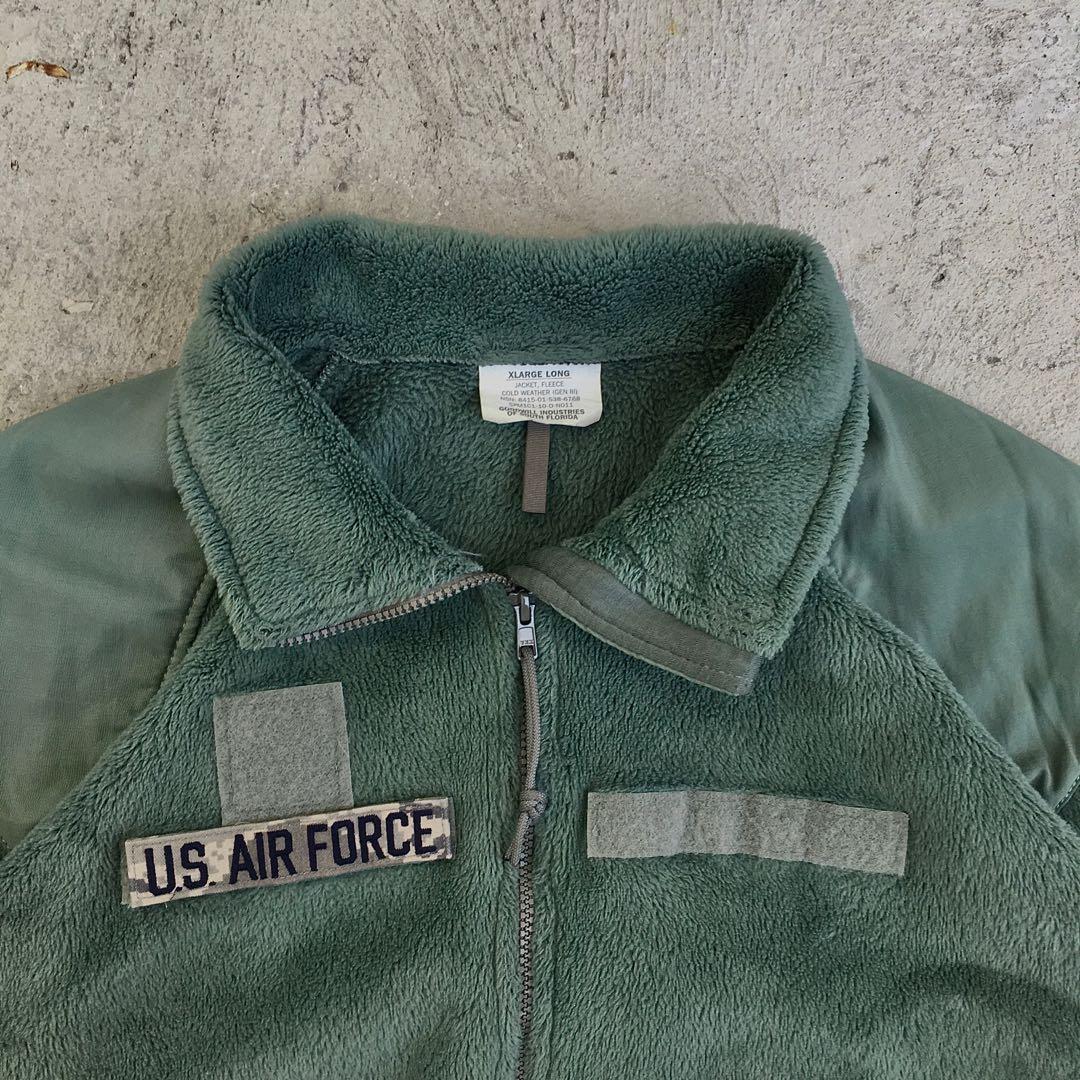 US Air Force Patched Gen III Military Fleece Jacket, Men's Fashion ...
