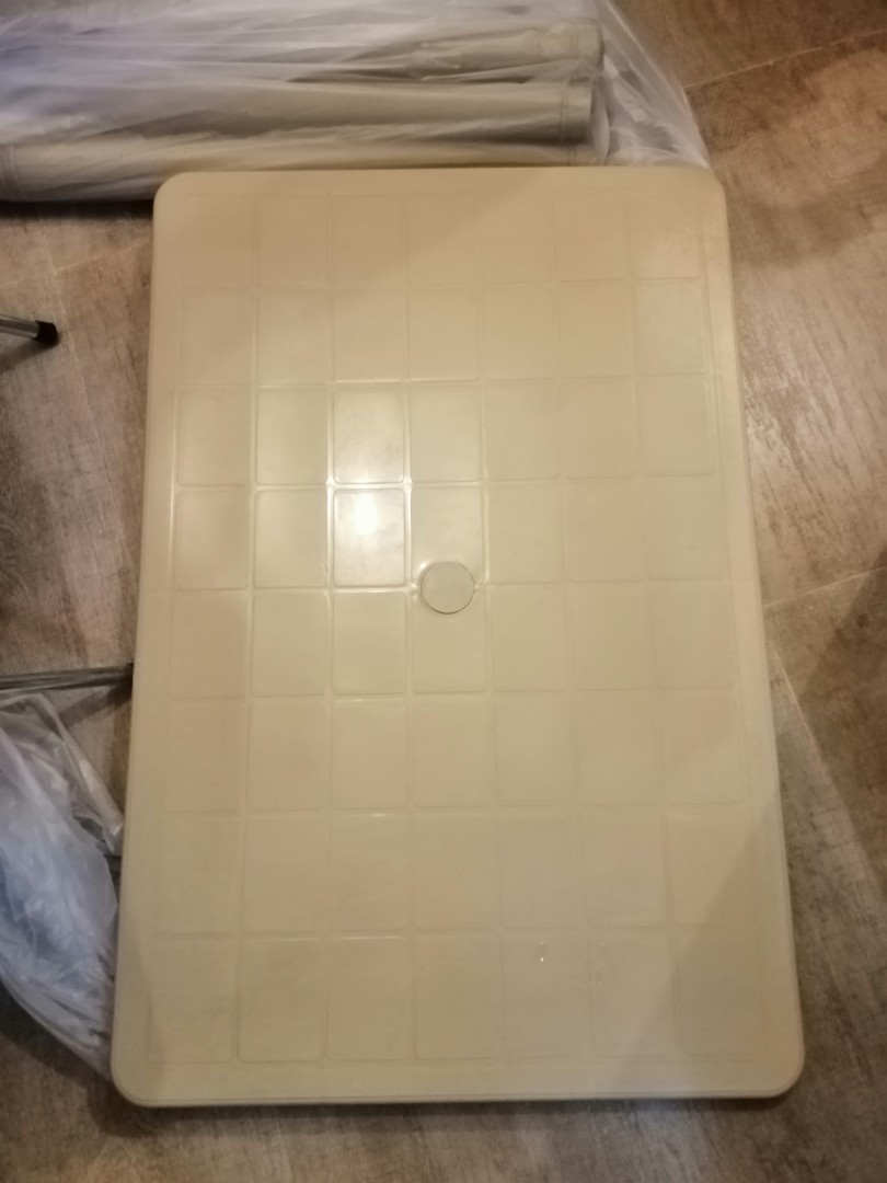 USED Yellow Plastic Table, Furniture & Home Living, Furniture, Tables ...