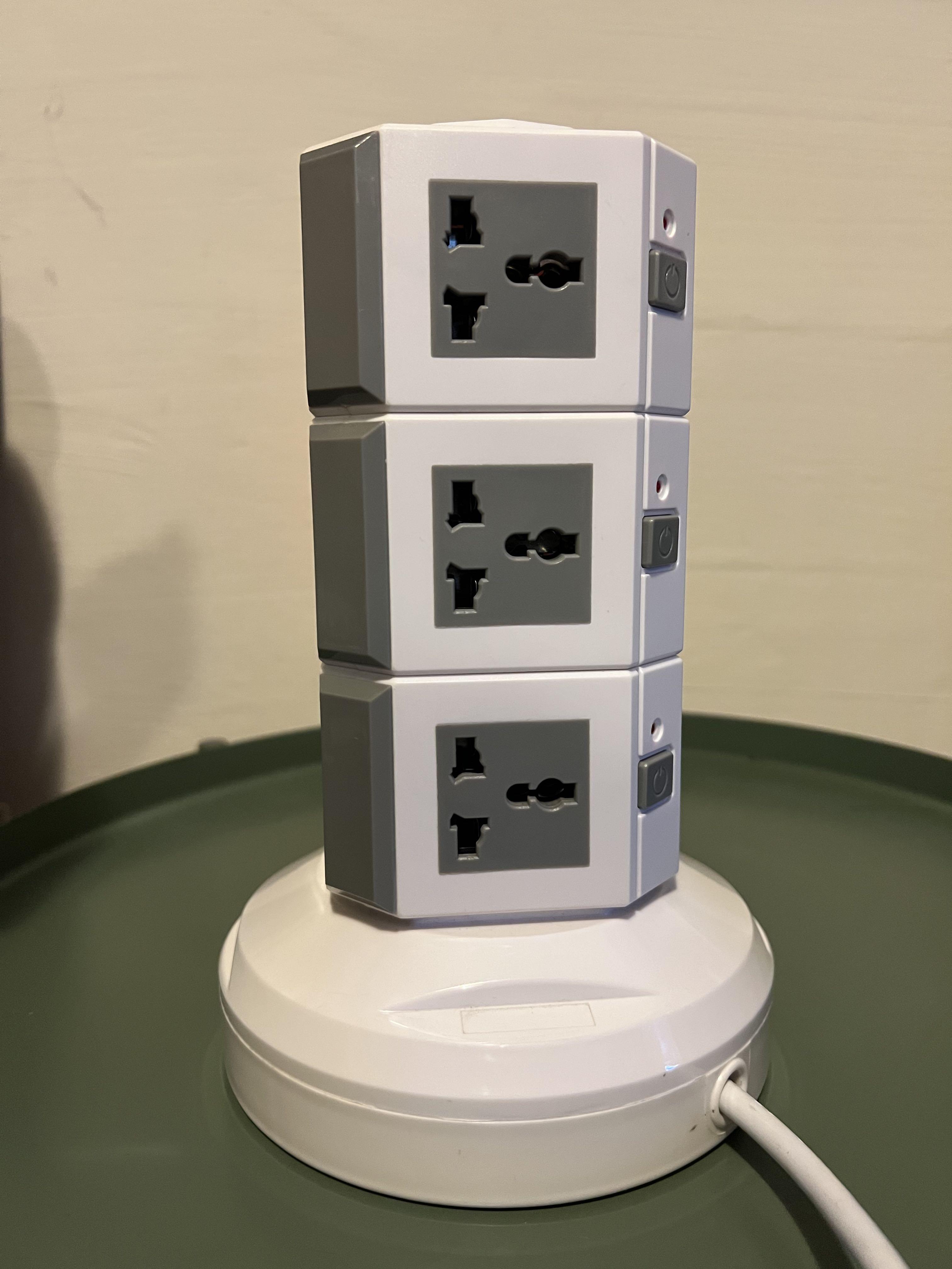 Vertical Power Socket Tower, TV & Home Appliances, Electrical, Adaptors ...