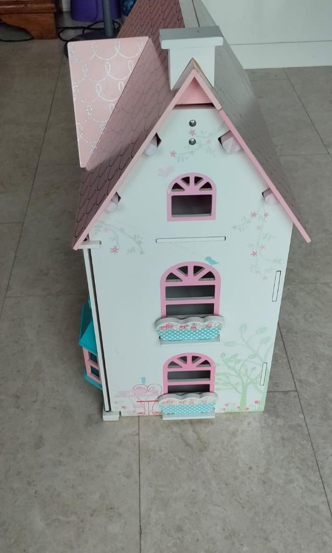 Wooden Dolls House three storey ELC, Hobbies & Toys, Toys & Games on ...