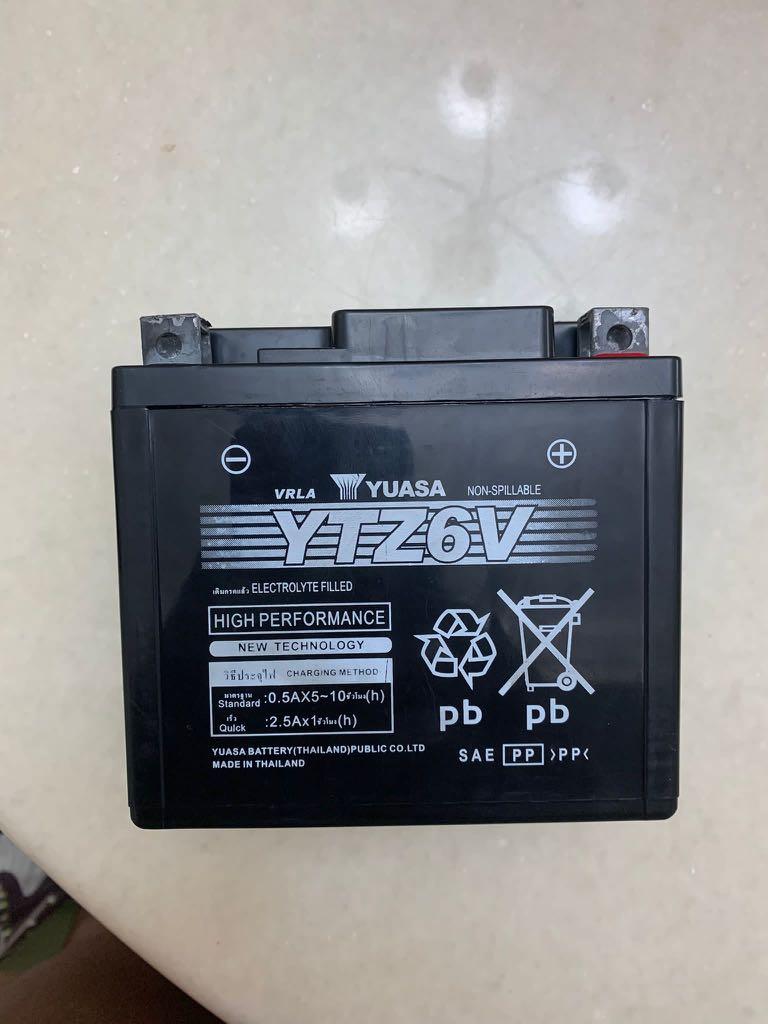 YUASA YTZ6V Battery, Motorcycles, Motorcycle Accessories on Carousell