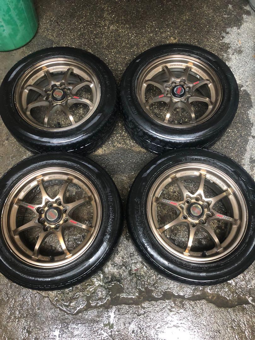 15s Volk Racing CE28 (Thailand made) with Tires, Car Parts ...